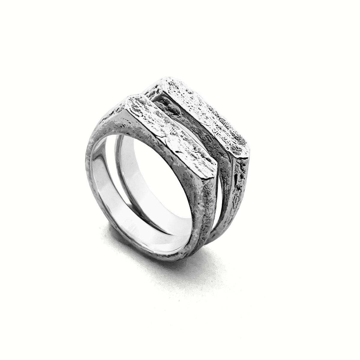 Sterling Silver Stacker Rings / Coaster - Beowulf